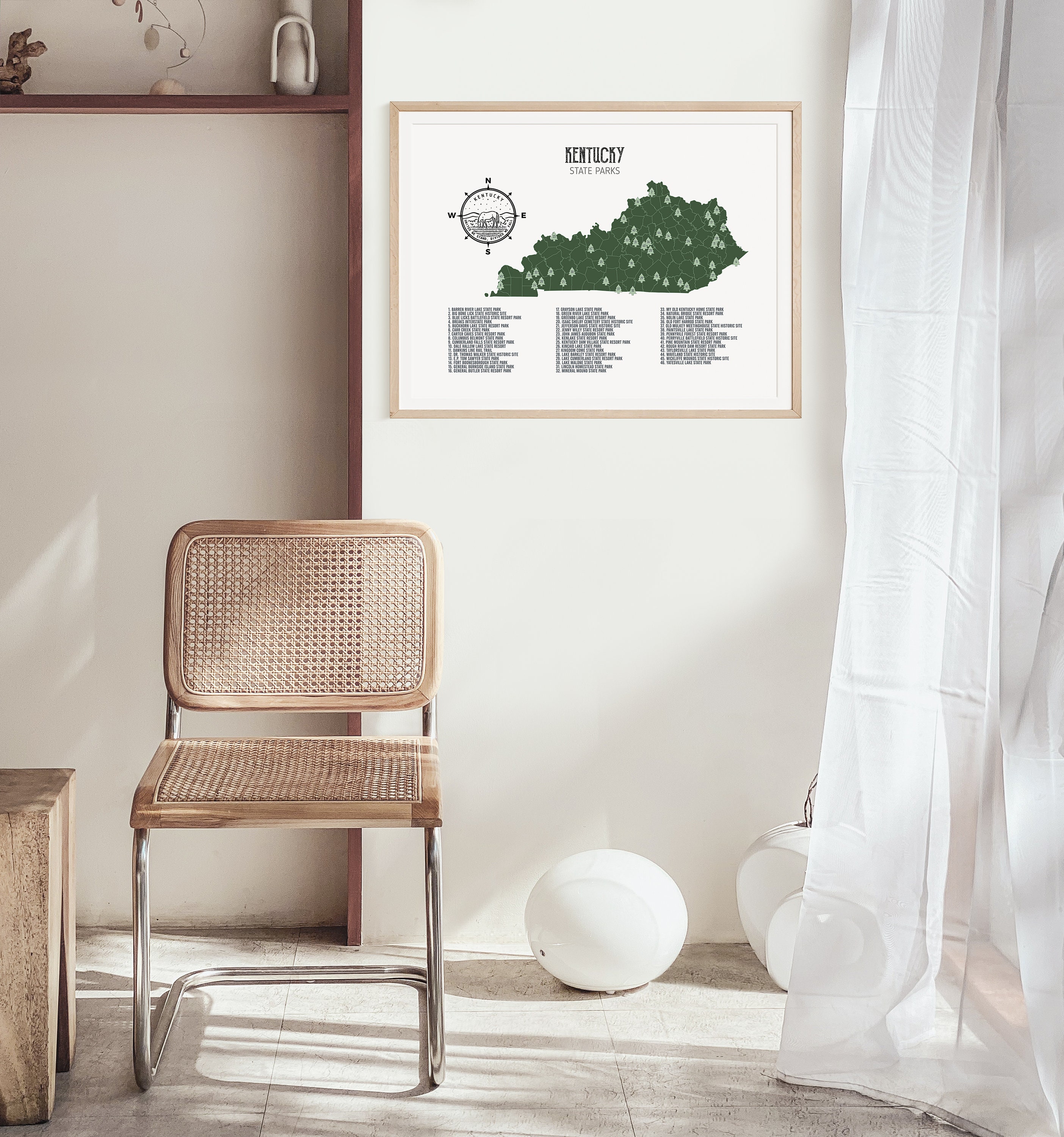 Kentucky State Parks Map, Family Adventure Map Gift - Etsy