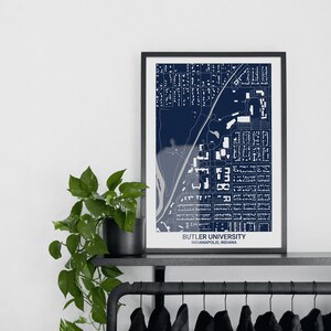 Butler University Map Gift, Indianapolis Map Print - Etsy