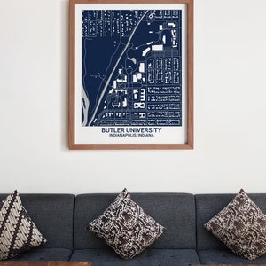 Butler University Map Gift, Indianapolis Map Print - Etsy
