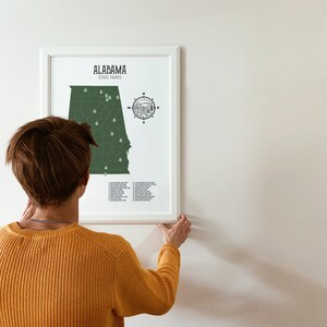 Alabama State Parks Map - Etsy