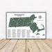 Massachusetts State Parks Map - Etsy
