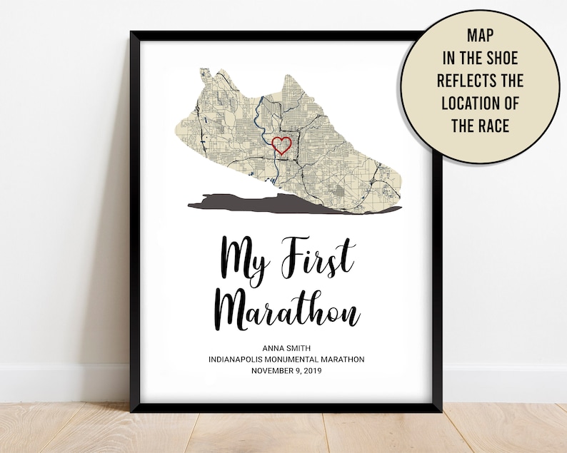 My First Marathon Custom Print | Etsy