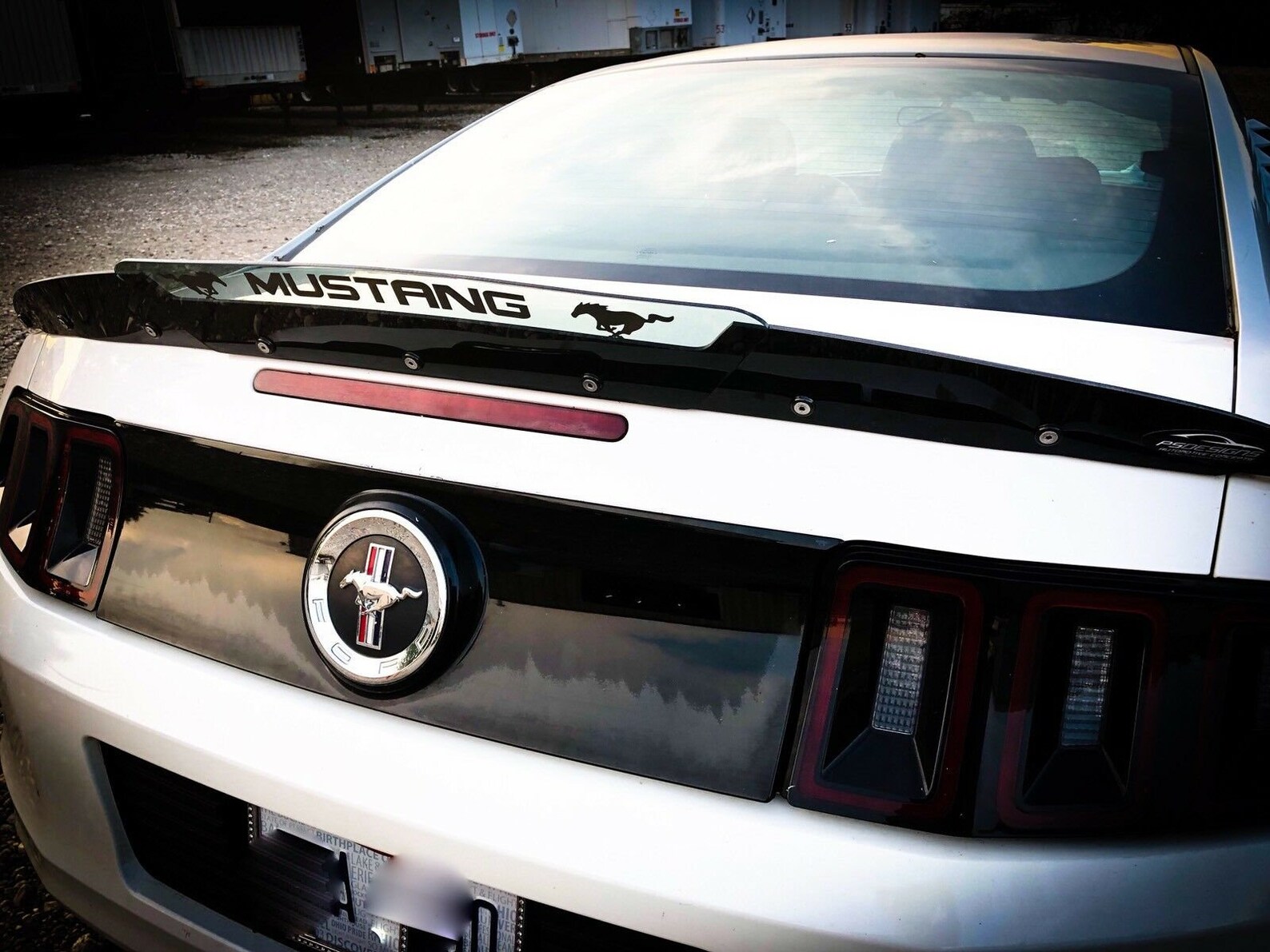 2 Piece 2011-14 Ford Mustang Rear Wicker Bill Wickerbill - Etsy