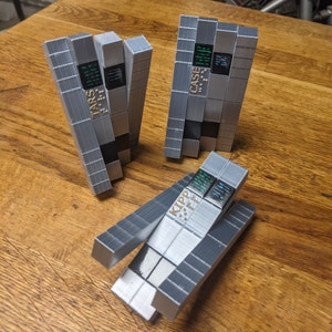 Interstellar Movie - TARS. CASE. & KIPP Robot Custom Model Figure 3D ...