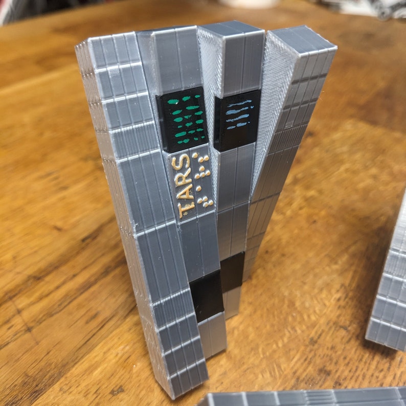 Interstellar Movie TARS. CASE. & KIPP Robot Custom Model Figure 3D ...