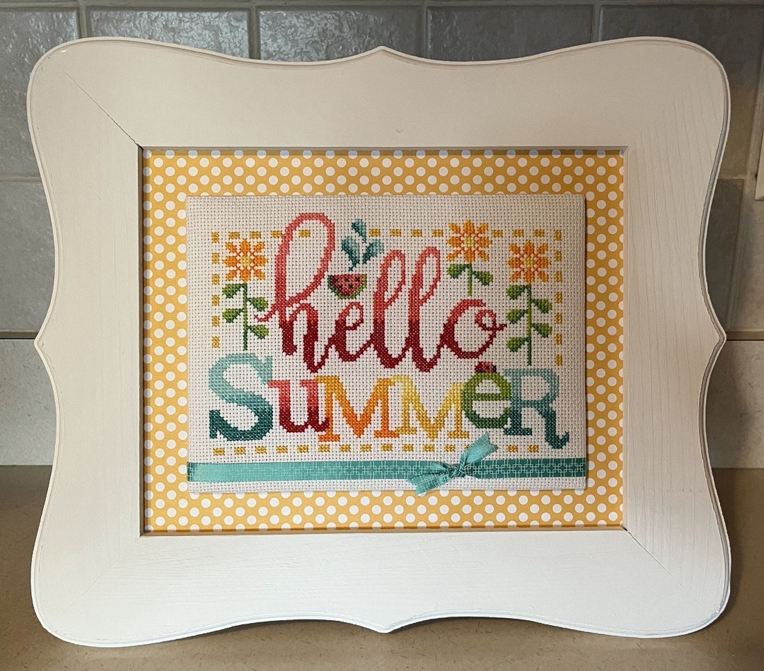Hello Summer Cross Stitch - Etsy