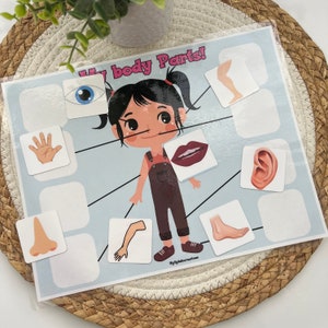 Body Parts Matching Activity - Body Parts Matching Activity Printable ...