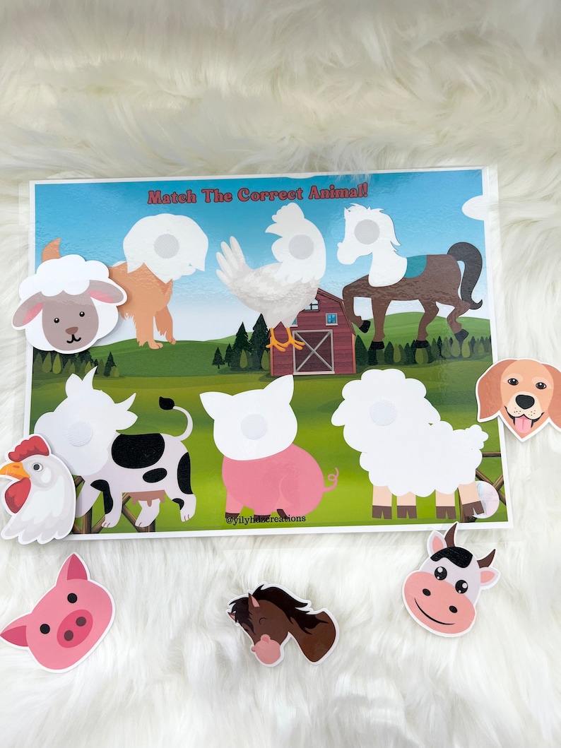 Farm Animals Printable Farm Animals Activity Farm Animals - Etsy