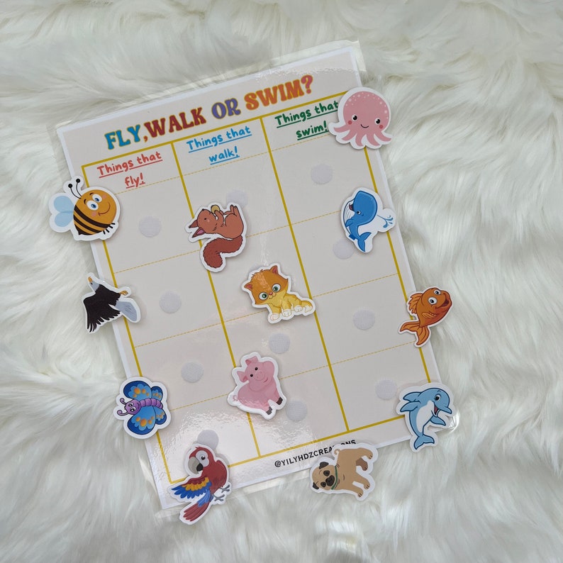 Animal Sorting Activity Sorting Activity Printable for Kids - Etsy