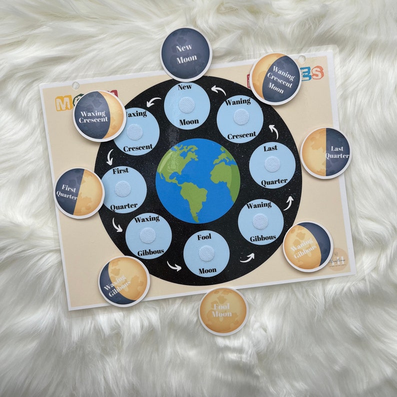 Moon Phases Activity Moon Phases Printable Learning Moon - Etsy