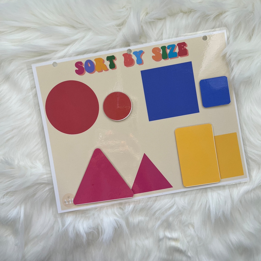 Shapes Pictures Sorting Activity, Shapes Matching Game, Learning Binder ...