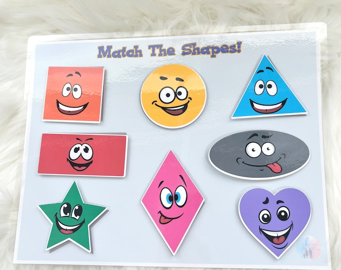 Shapes Busy Book Printable, Preschool Shapes Bundle, Printable Shapes ...