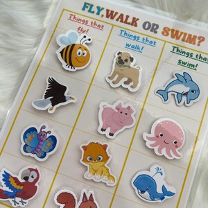 Animal Sorting Activity, Sorting Activity Printable for Kids, Sorting ...