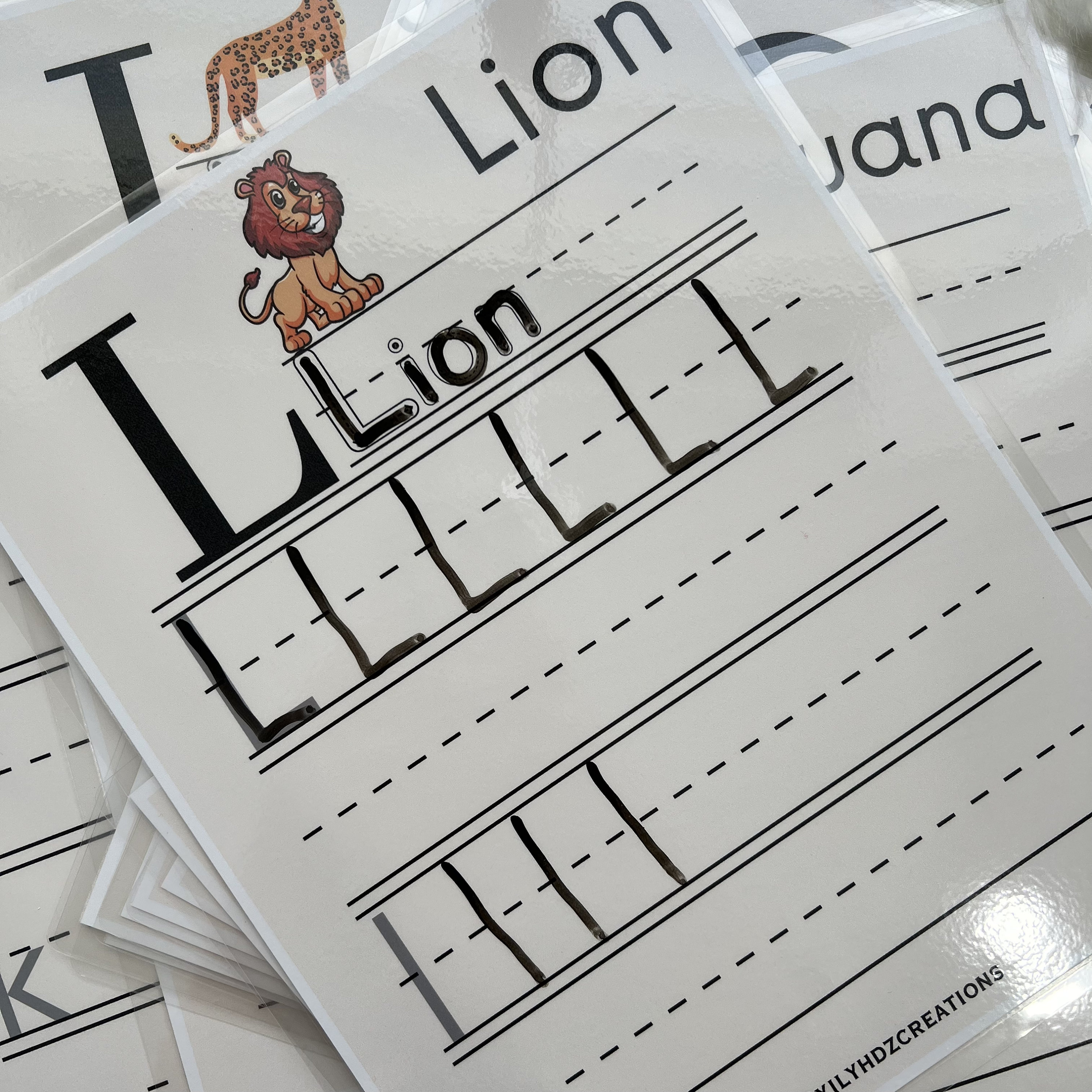 Pre Handwriting ABC Tracing Worksheets Preschool Handwriting - Etsy