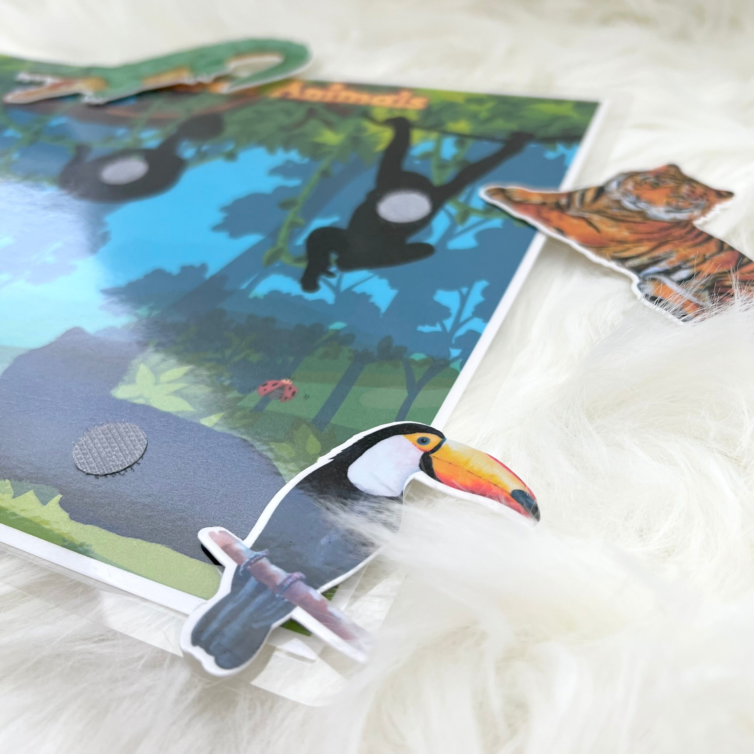 Rainforest Animals Printable Animal Matching Activity Match the Animals ...