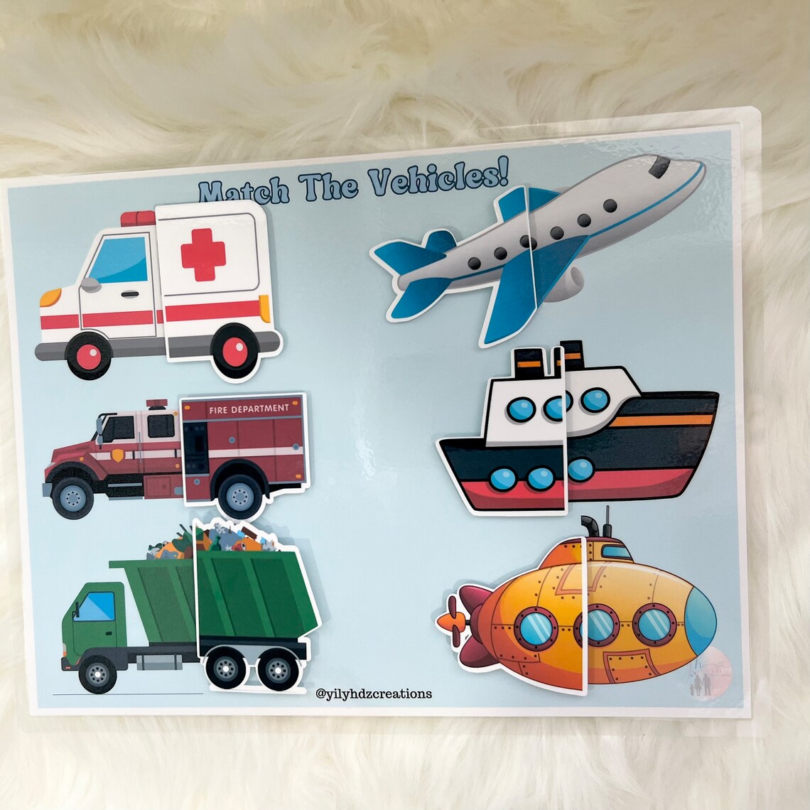 Preschool Activities - Kids Activities - Toddler Busy Book - Match the ...
