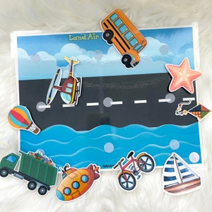 Land Air Water Transportation - Preschool Printable - Land Air and ...