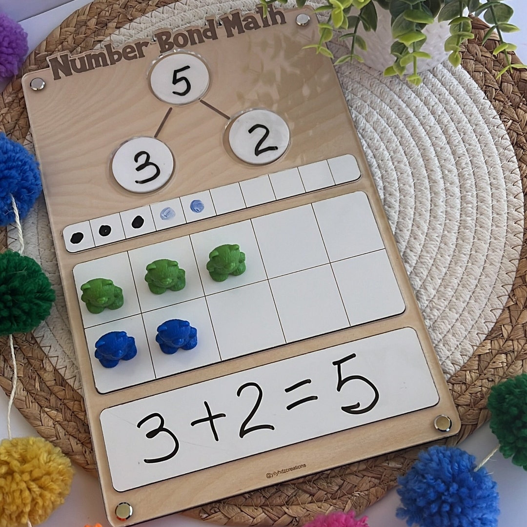Number Bonds Math, Part Part Whole Board, Kindergarten Math, Number ...