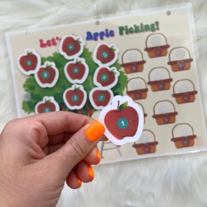 Counting Activity for Preschool, Busy Book Toddler, Montessori Busy ...