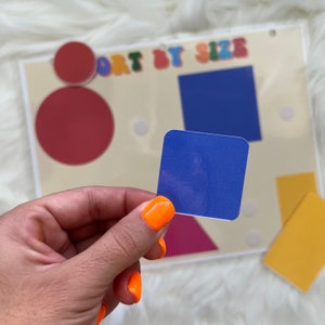 Shapes Pictures Sorting Activity, Shapes Matching Game, Learning Binder ...