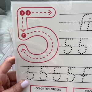 Pre Handwriting Numbers Tracing Worksheets - Preschool Handwriting ...