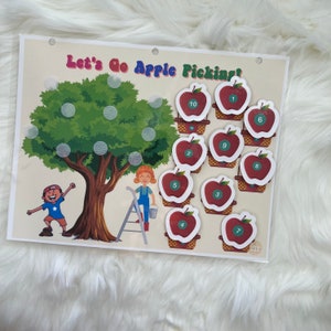 Counting Activity for Preschool, Busy Book Toddler, Montessori Busy ...