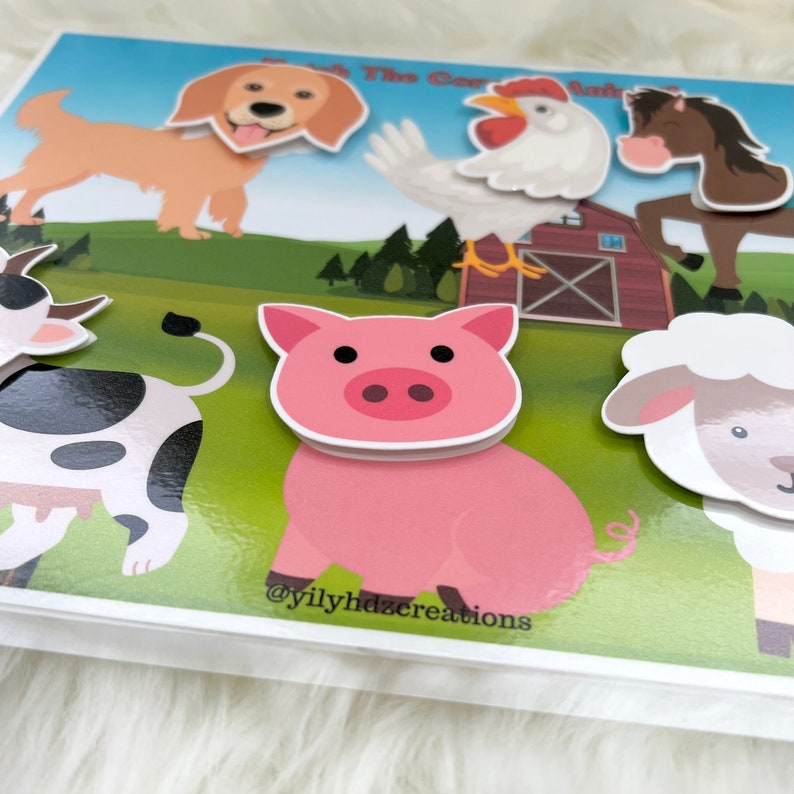 Farm Animals Printable Farm Animals Activity Farm Animals Shadow ...
