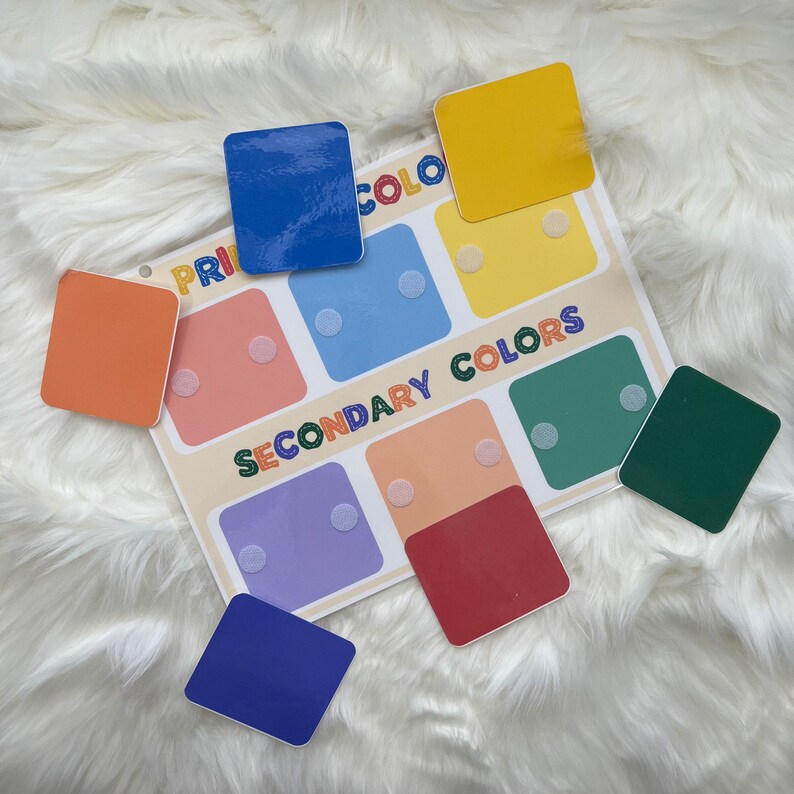 Color Mixing Printables Primary Colors Activity Learning - Etsy