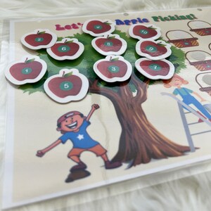 Counting Activity for Preschool, Busy Book Toddler, Montessori Busy ...