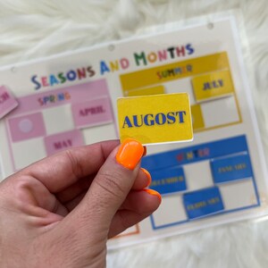 Months of the Year, Educational Activity, Preschool and Kindergarten ...