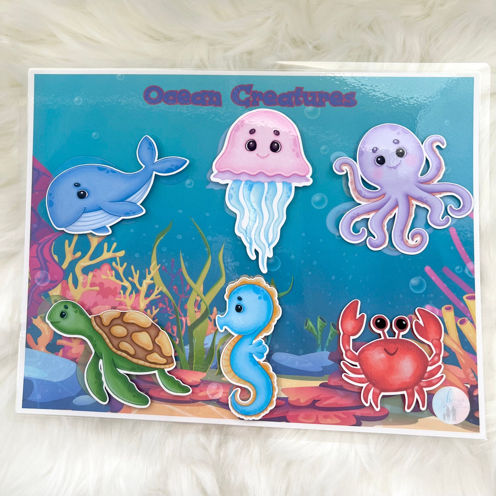 Sea Animals Sea Creatures Ocean Creatures Printable Matching Under the ...