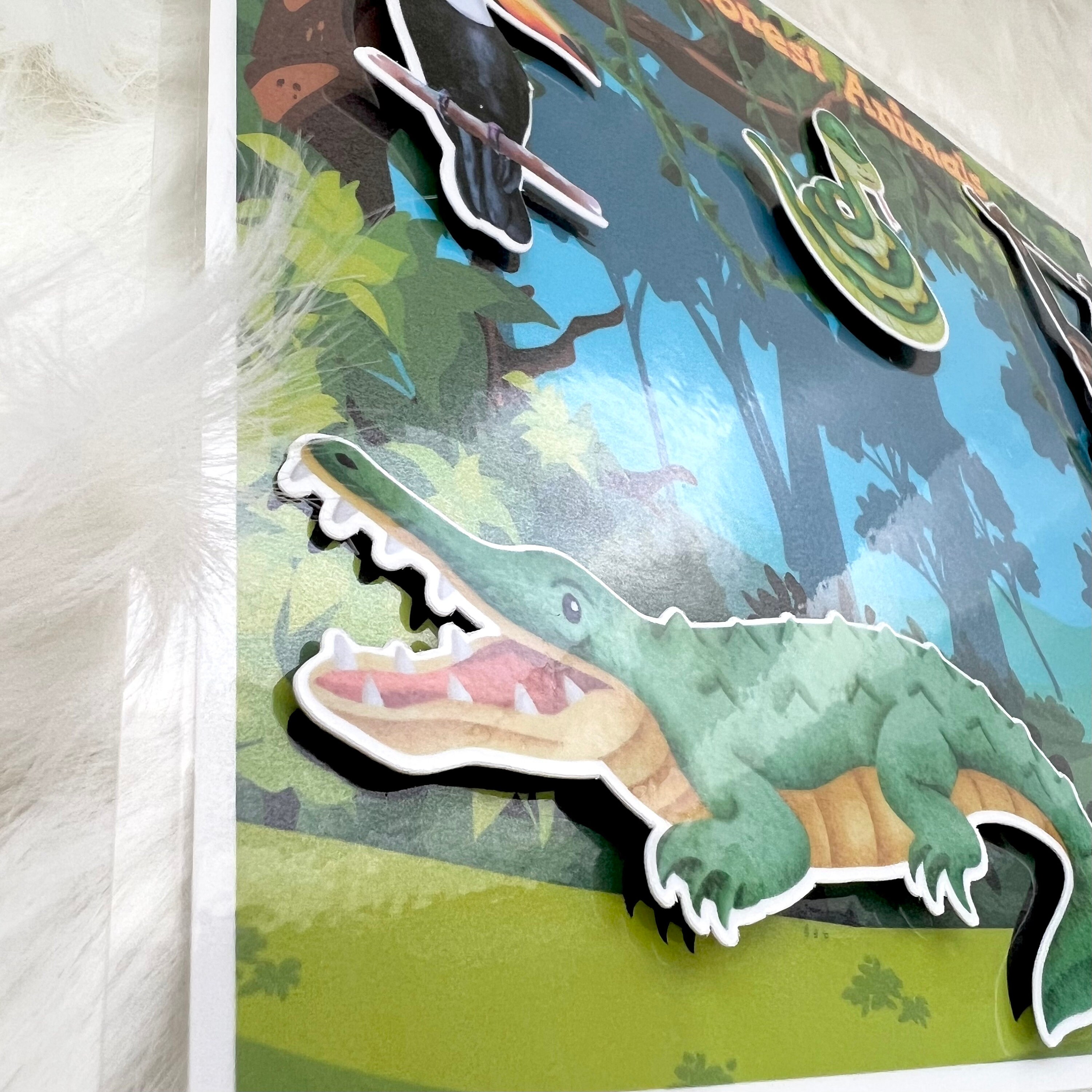 Rainforest Animals Printable Animal Matching Activity Match the Animals ...