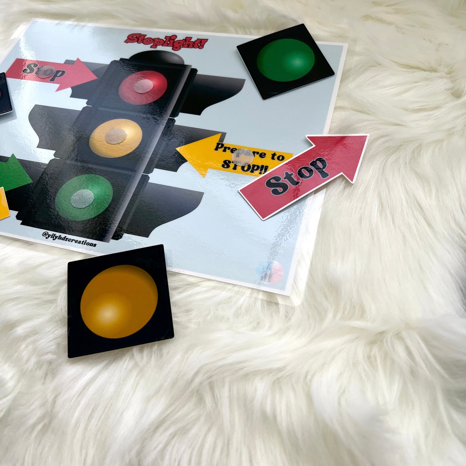 Preschool Busy Book Traffic Light Activity Traffic Light - Etsy