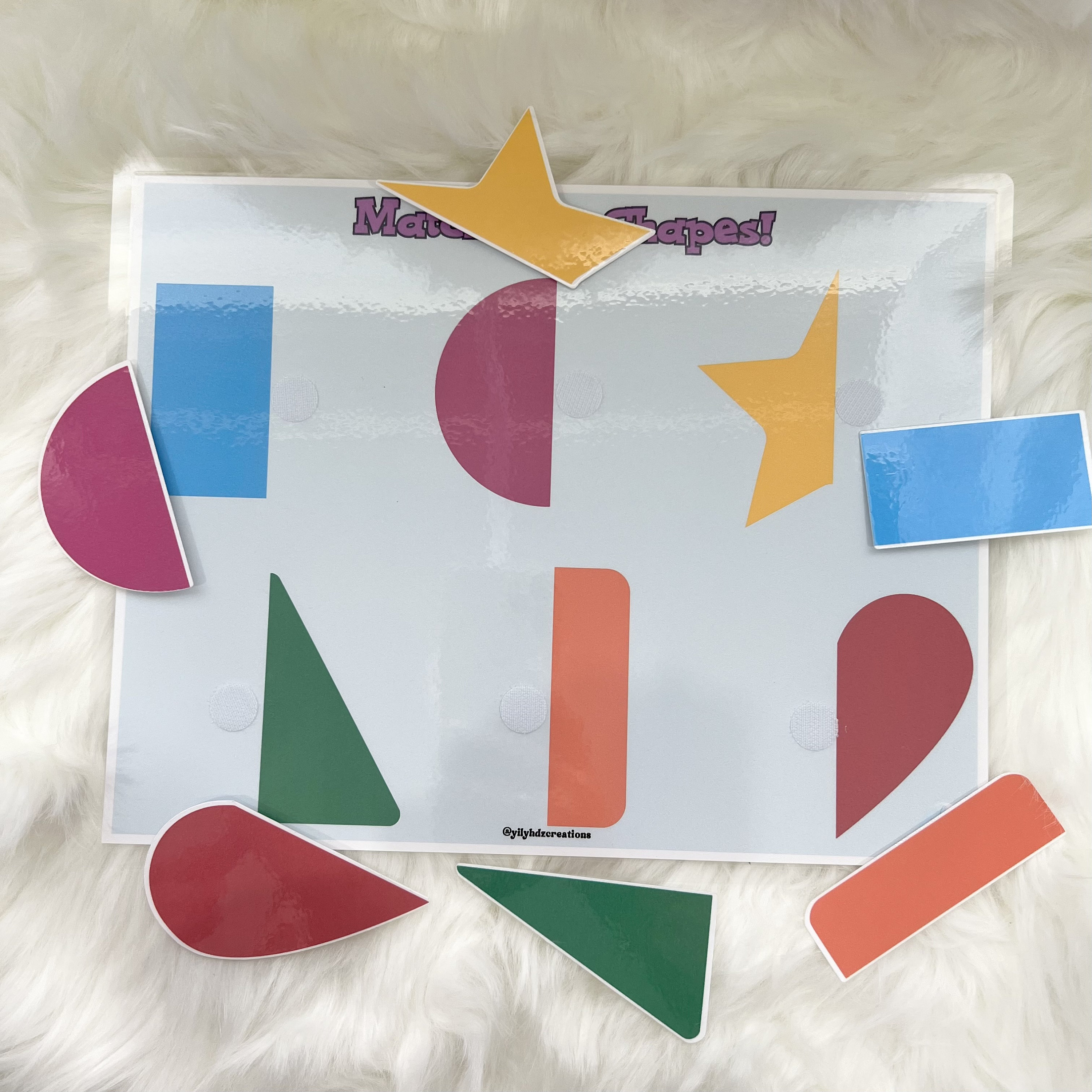 Sort by Shapes Shape Matching Activity Shape Matching Game Shape ...