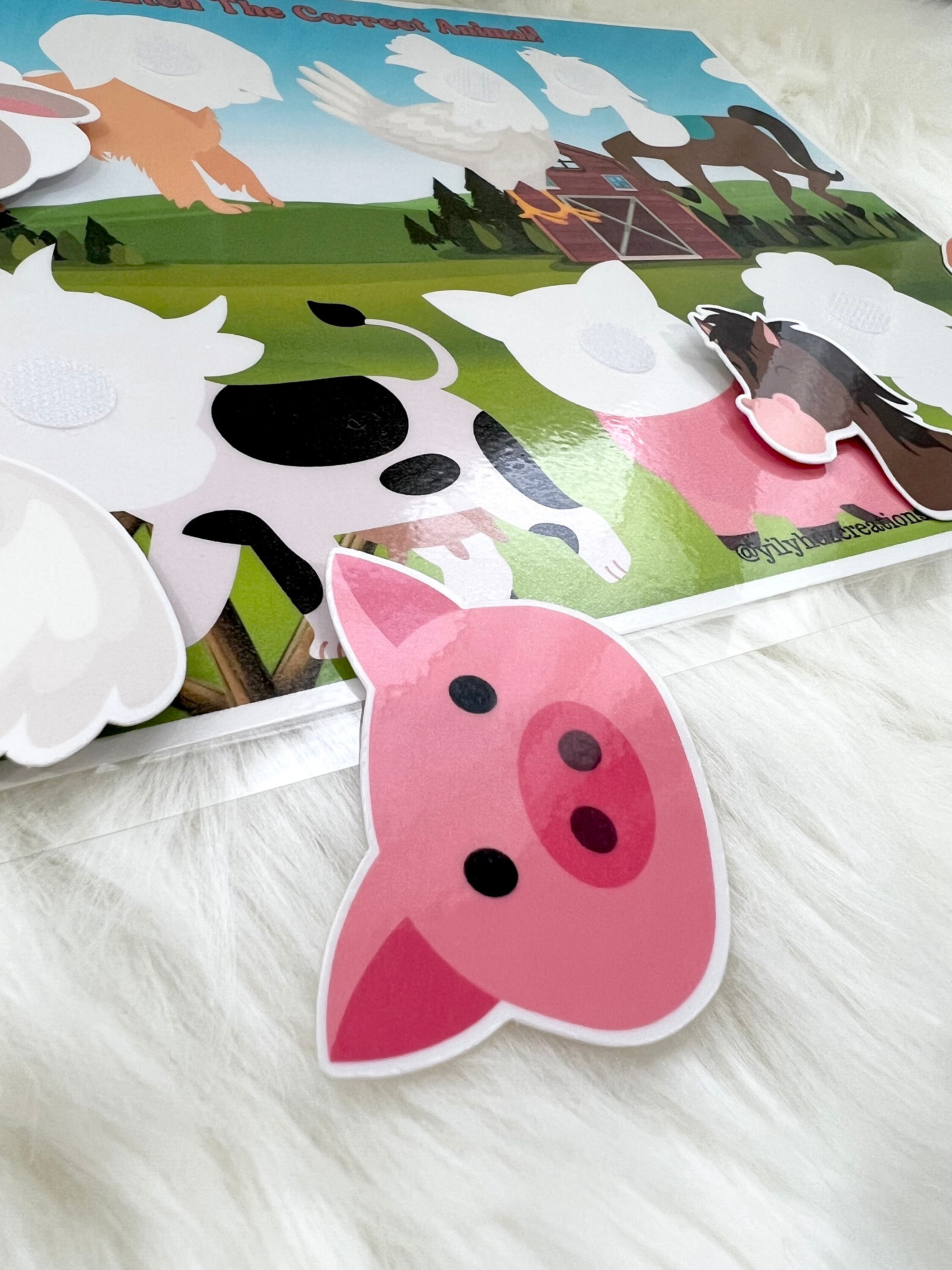 Farm Animals Printable - Farm Animals Activity - Farm Animals Shadow ...