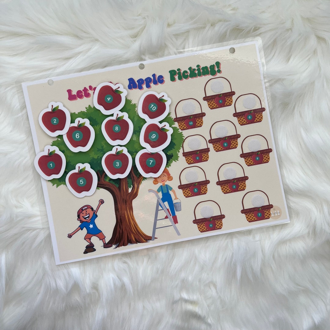 Counting Activity for Preschool, Busy Book Toddler, Montessori Busy ...