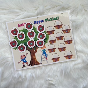 Counting Activity for Preschool, Busy Book Toddler, Montessori Busy ...