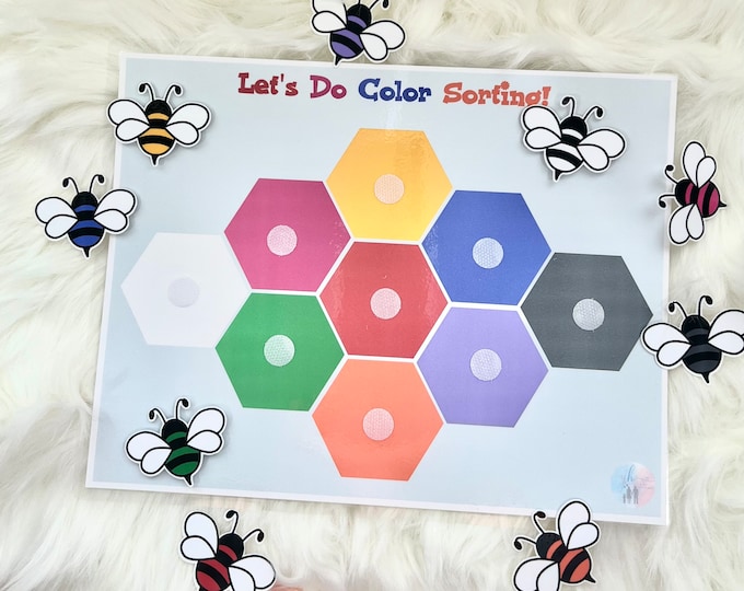 Color Sort Mat Printable-color Sorting Digital Download - Etsy Canada