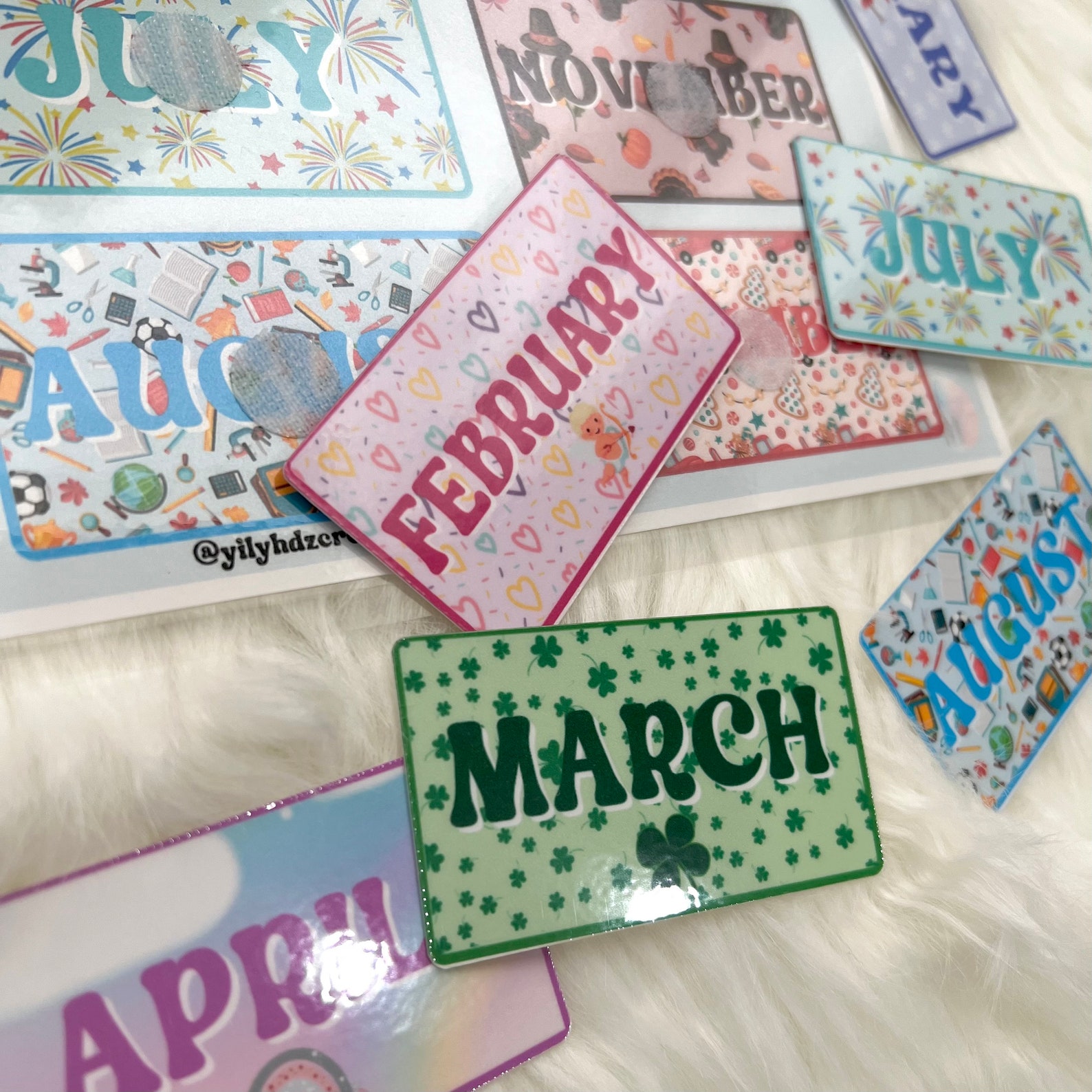 Months of the Year Months of the Year Printable Circle - Etsy