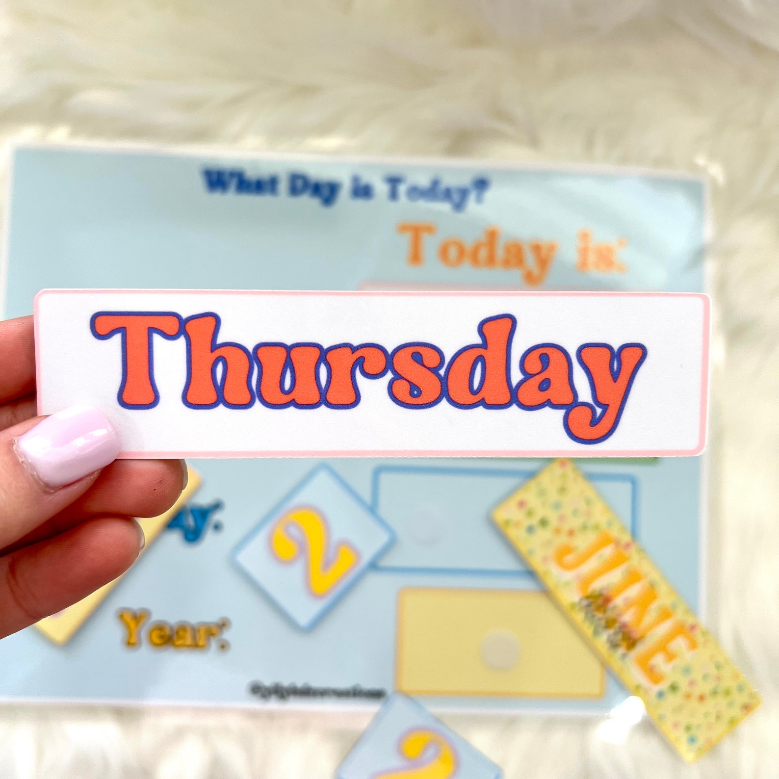 Kids Daily Calendar Kids Morning Board Preschool Morning - Etsy