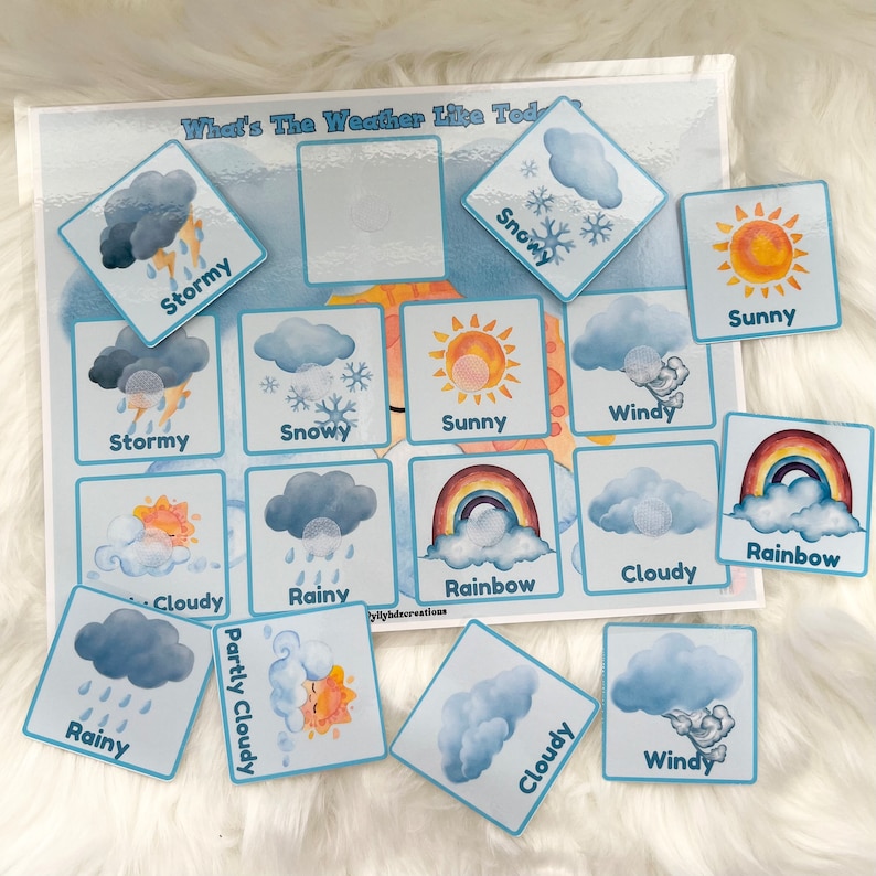 Weather Chart Printable Weather Chart for Preschool Today's Weather ...