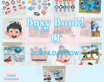 Preschool Learning Binder Toddler Learning Folder Busy Binder for Kids ...