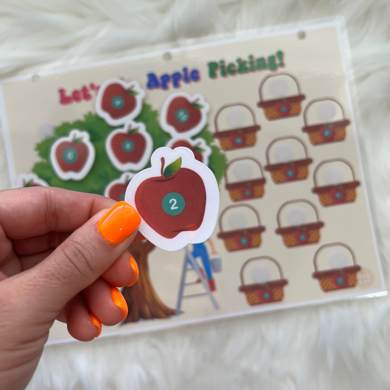 Counting Activity for Preschool Busy Book Toddler Montessori - Etsy