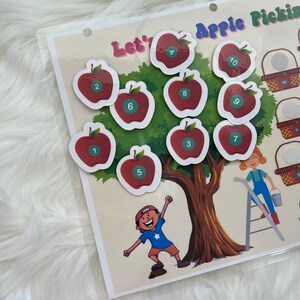 Counting Activity for Preschool, Busy Book Toddler, Montessori Busy ...