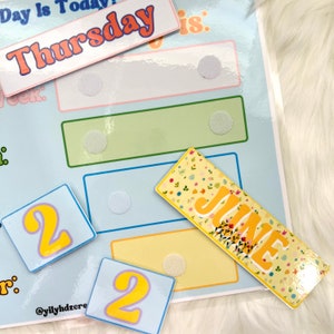Kids Daily Calendar - Kids Morning Board - Preschool Morning Board ...