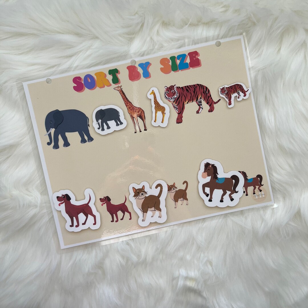 Montessori Busy Book Page, Baby Activity Book Page, Learning Binder ...