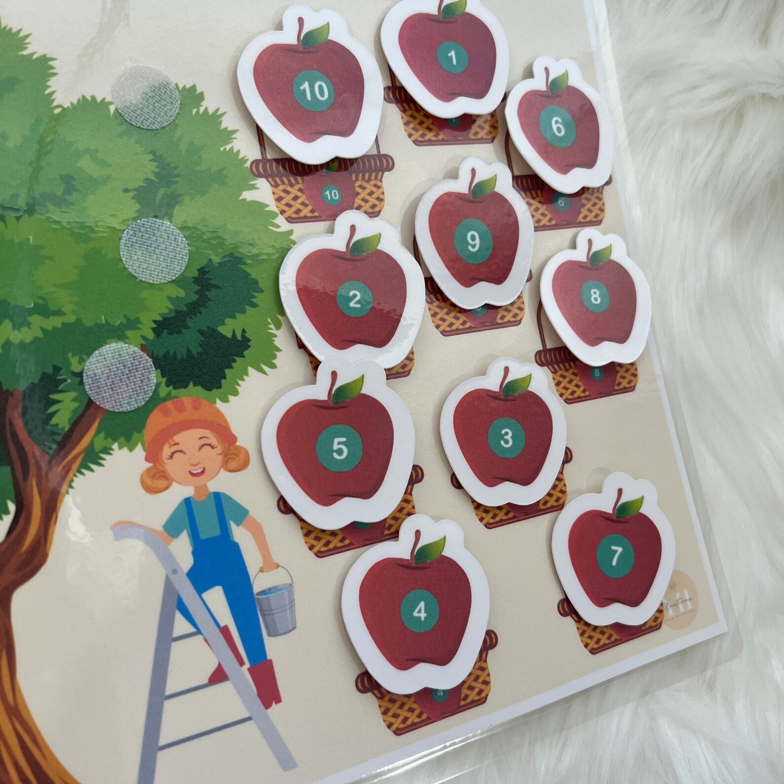 Counting Activity for Preschool Busy Book Toddler Montessori - Etsy