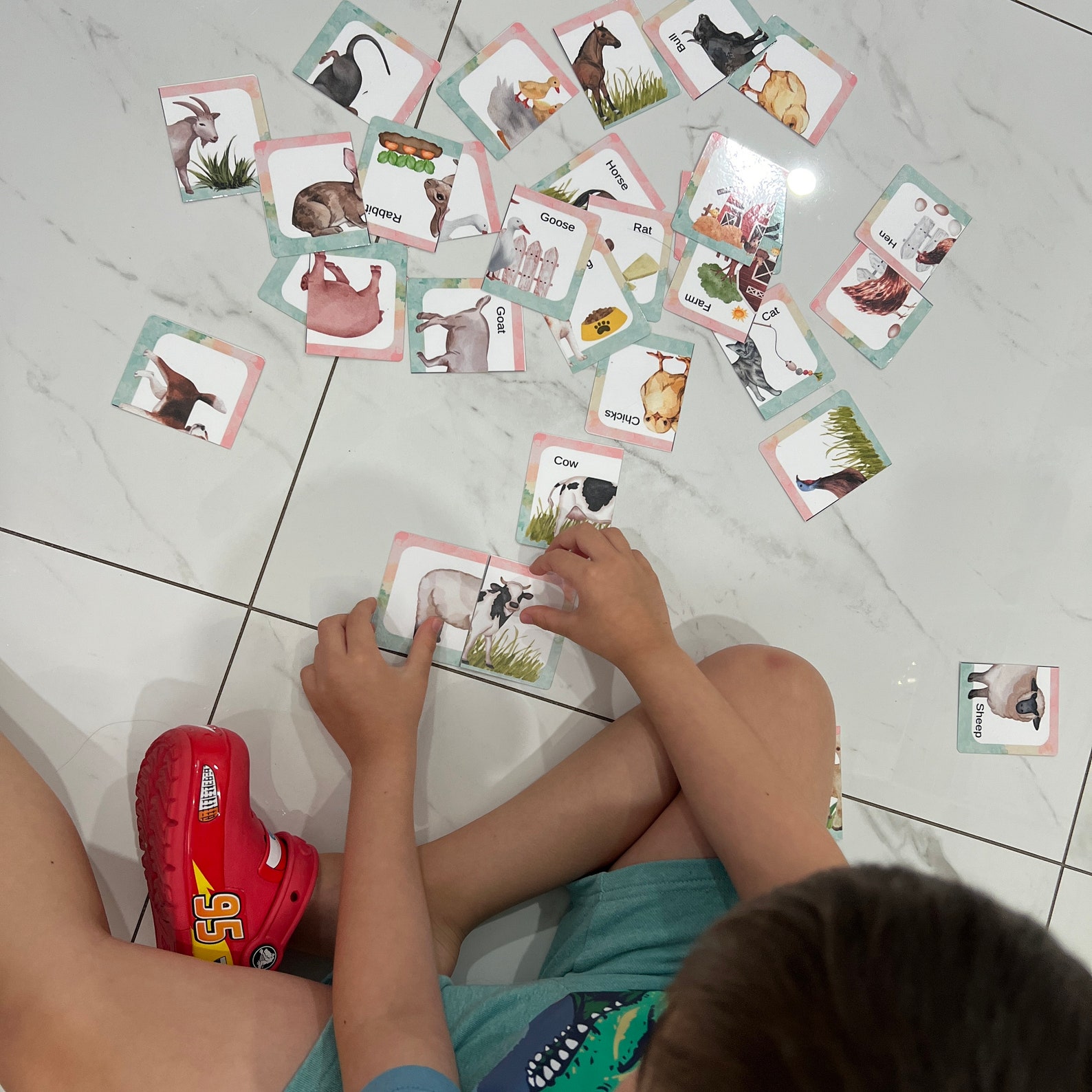 Farm Animals Puzzle, Farm Animal Matching Cards, Farm Animal Theme ...