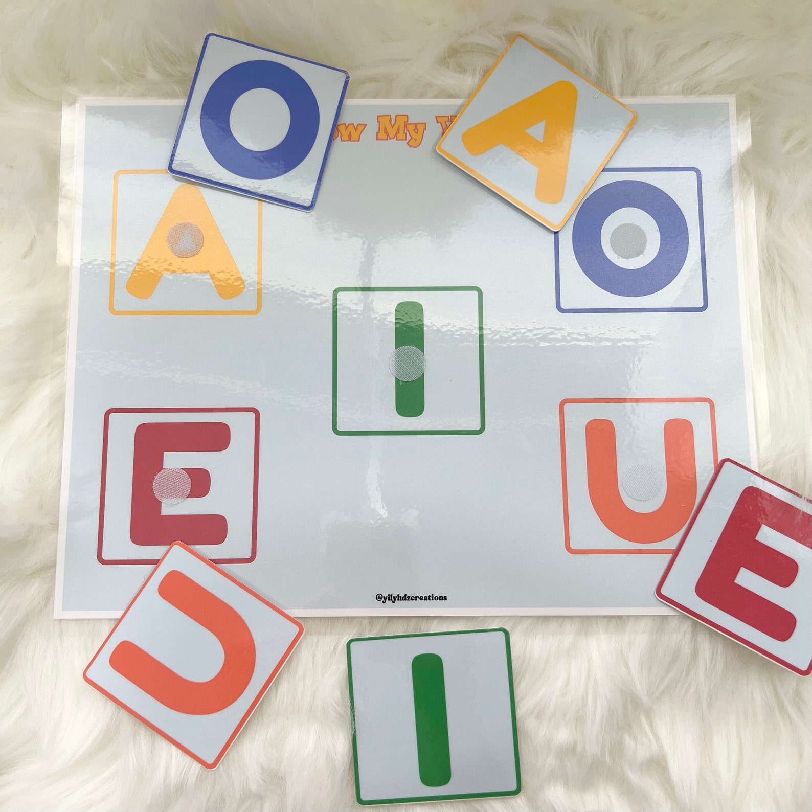 Learning Vowels Vowels Printable Vowels Worksheet Toddler Busy Book ...