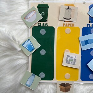 Color Sorting Trash - Waste Sorting Printable - Recycling Game Activity ...